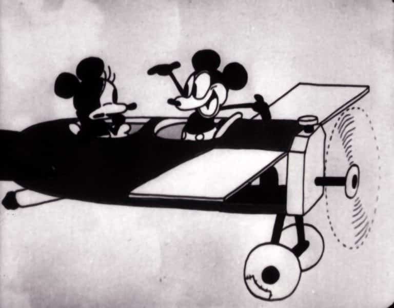 (Micky Mouse prvič posnet v The Mad Plane)